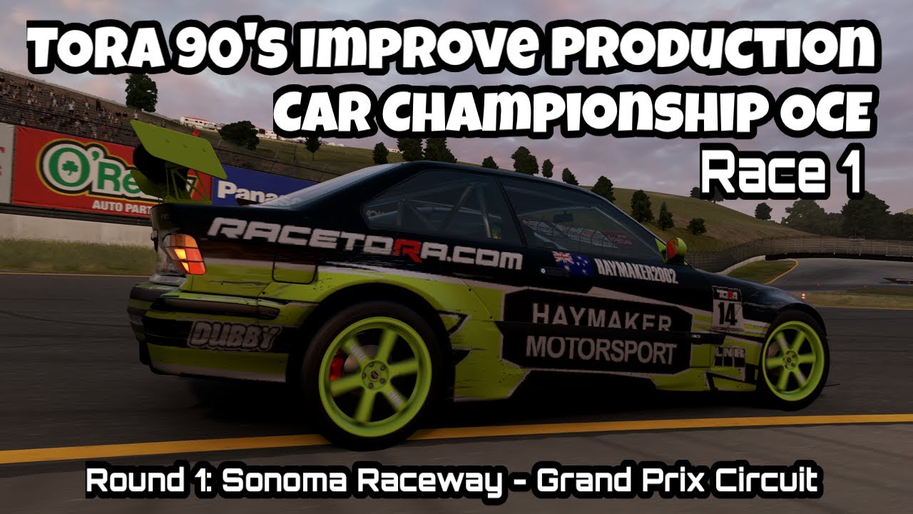 TORA 90's Improved Poduction Car Championship OCE Round 1 Race 1 - YouTube