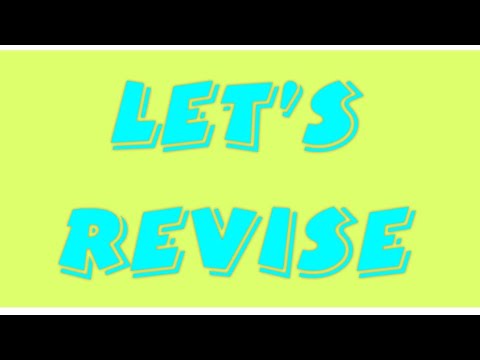 English 2nd std lesson LET'S REVISE - YouTube