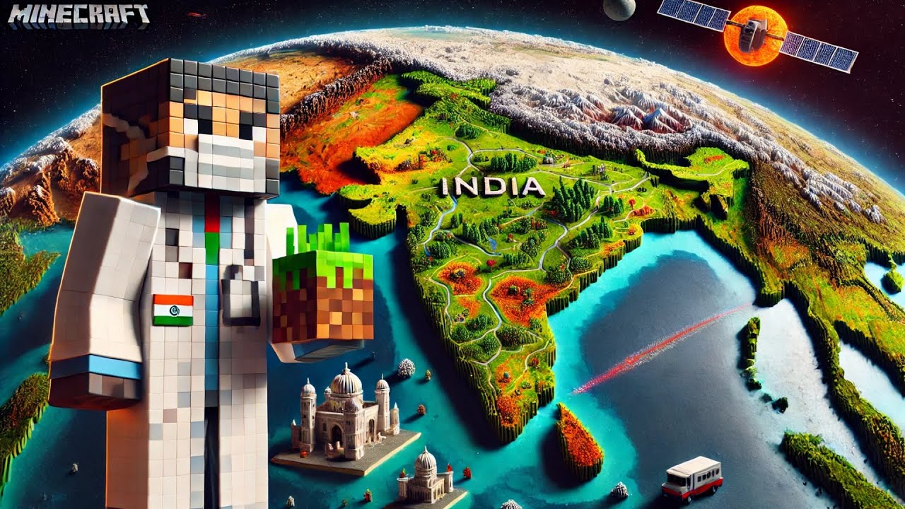 I Created INDIA Map In Minecraft (IN MOBILE📱) - YouTube
