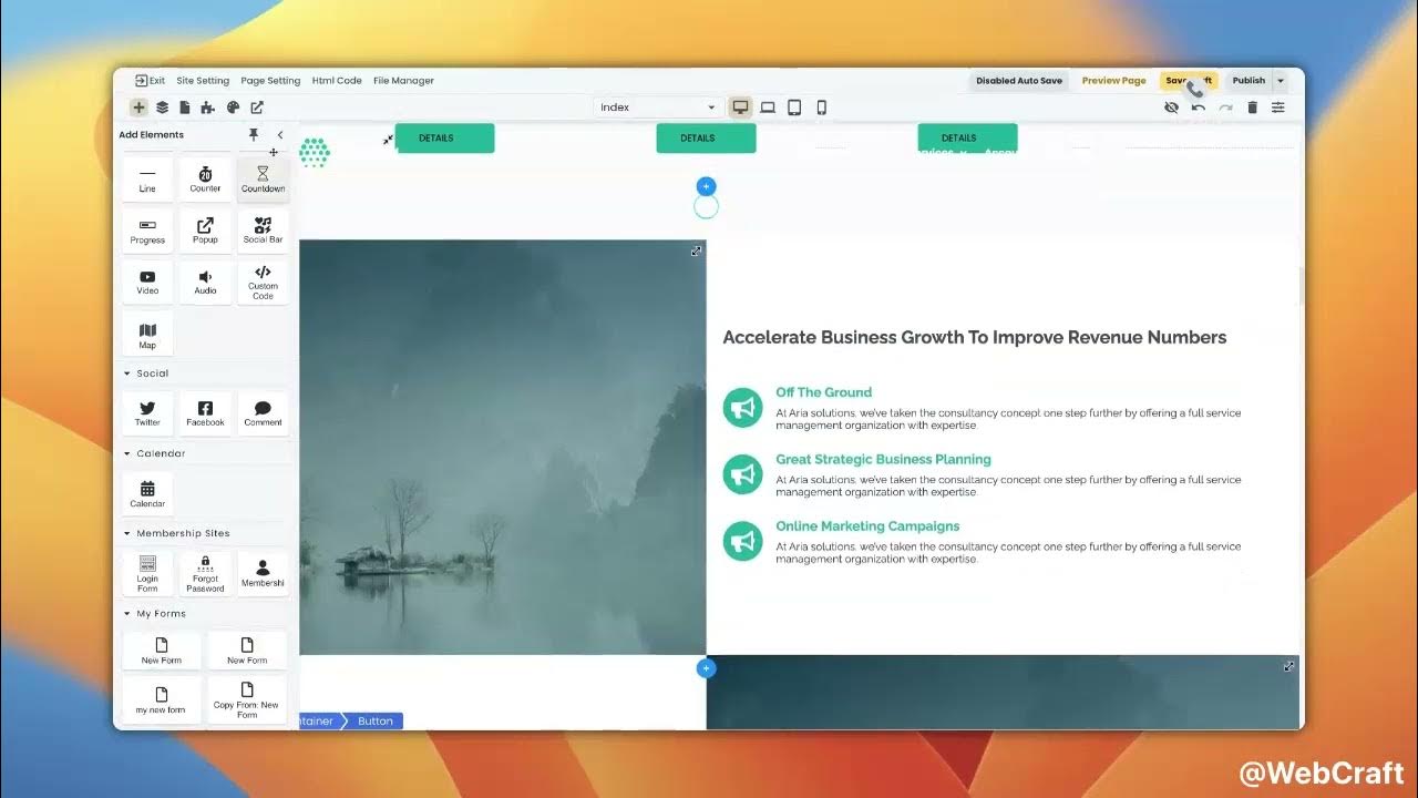 How to modify button color within a web builder's form - YouTube