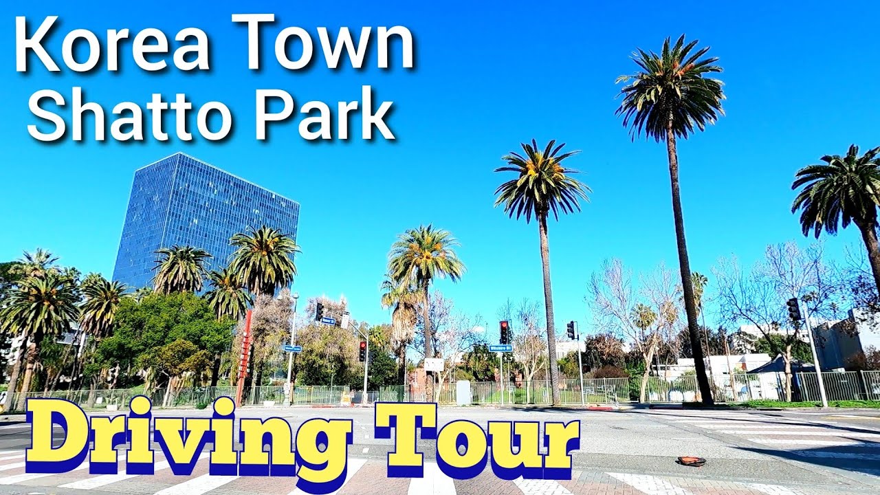 Koreatown Shatto Park Driving Tour - YouTube