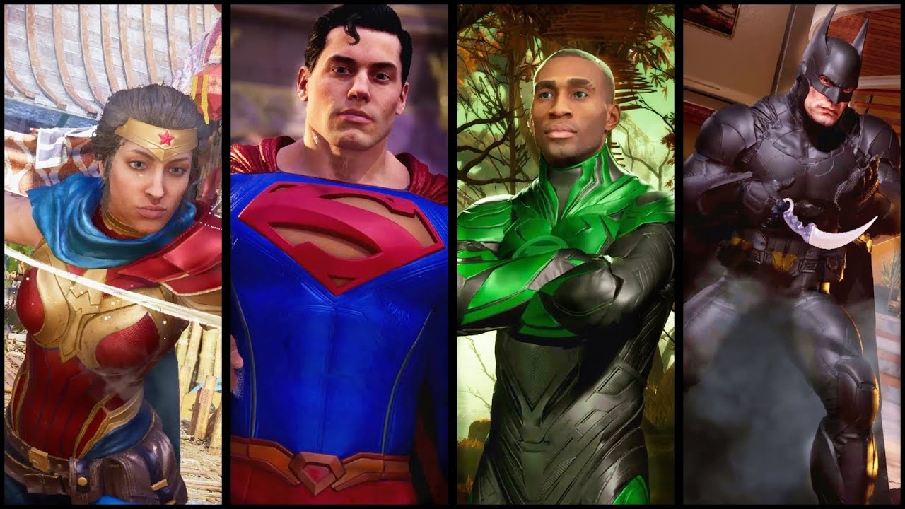 Wonder Woman, Superman, Green Lantern, Batman & The Flash - Skin Mod ...