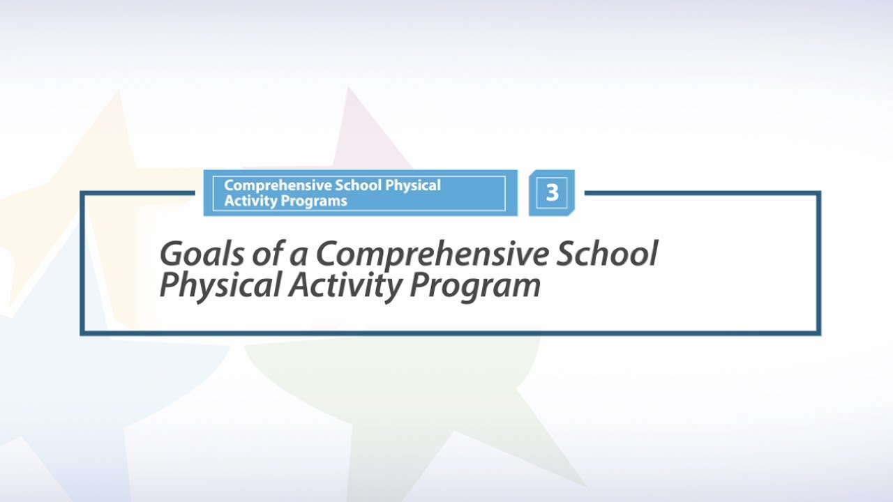 Goals of a Comprehensive School Physical Activity Program - YouTube