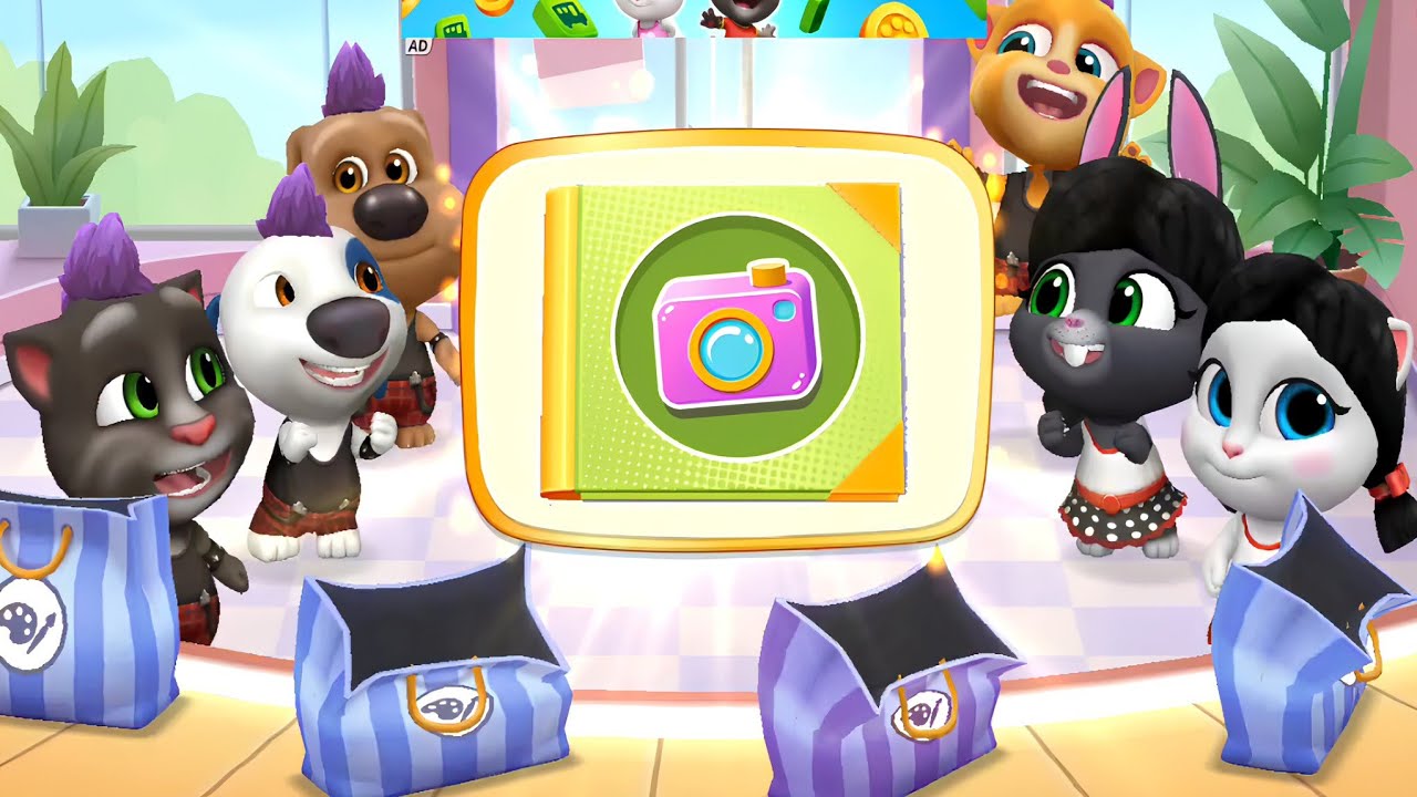 My Talking Tom Friends spring update stickers Album Gameplay new ...