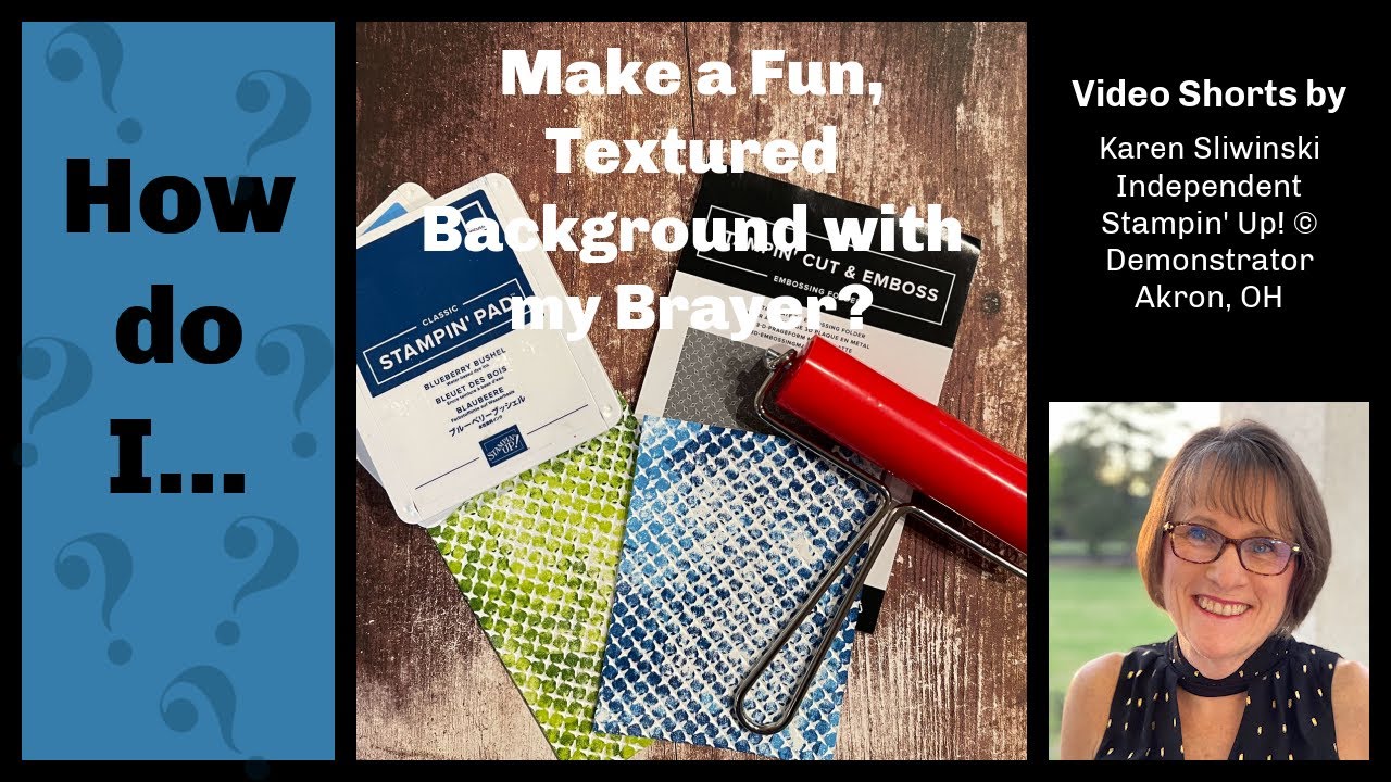 How Do I Make a Fun, Textured Background with my Brayer? - YouTube