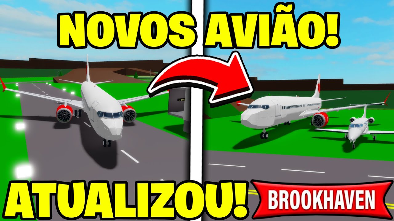 *ATUALIZAÇÃO!* CHEGOU NOVOS AVIÃO DE FEVEREIRO NO BROOKHAVEN RP (Roblox ...
