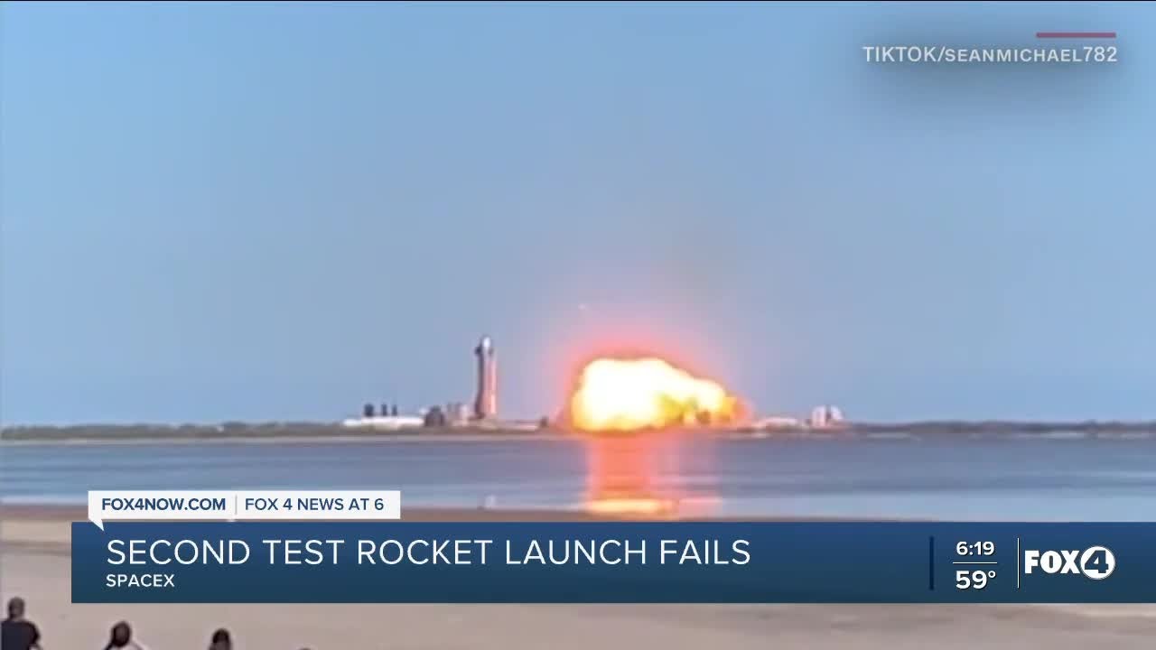 SpaceX test rocket fails - YouTube