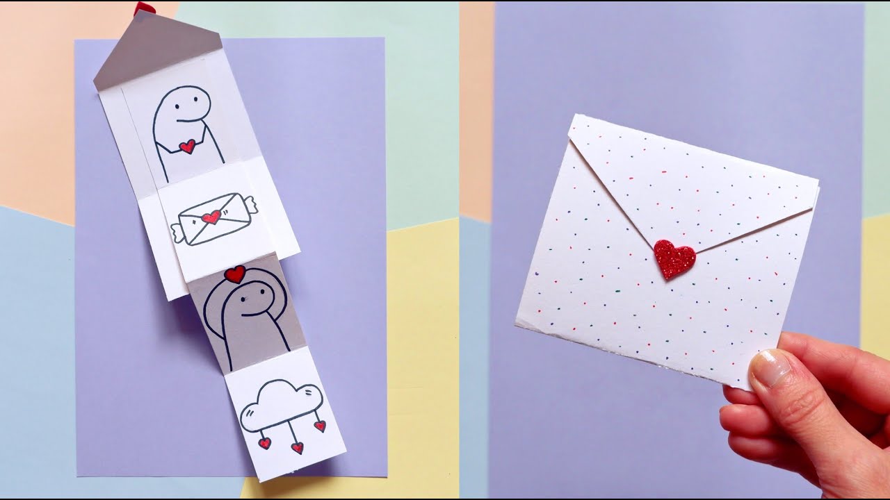 How to make envelope pop up card | Surprise gift card | Simple paper ...