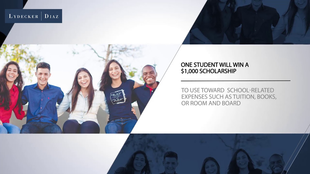The Lydecker Diaz College Scholarship Program - YouTube