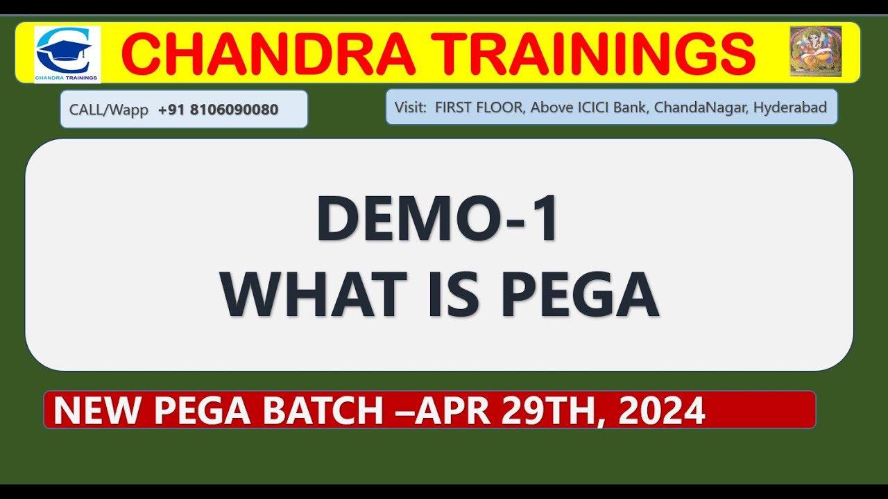 DEMO-1||WHAT IS PEGA||New Batch- DEC 15, 2025||Check Desc#pega - YouTube