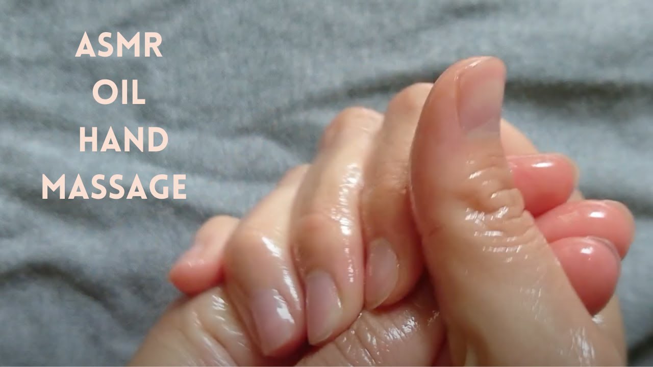 ASMR | hand massage with organic coconut oil | skin care - YouTube
