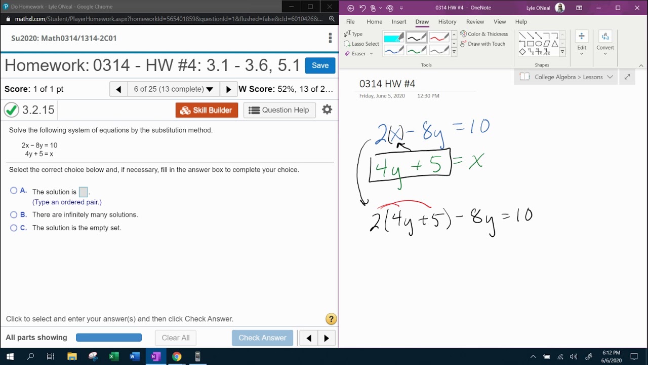 College Algebra Coreq - HW 4: Question 6 - MyLab Math - YouTube