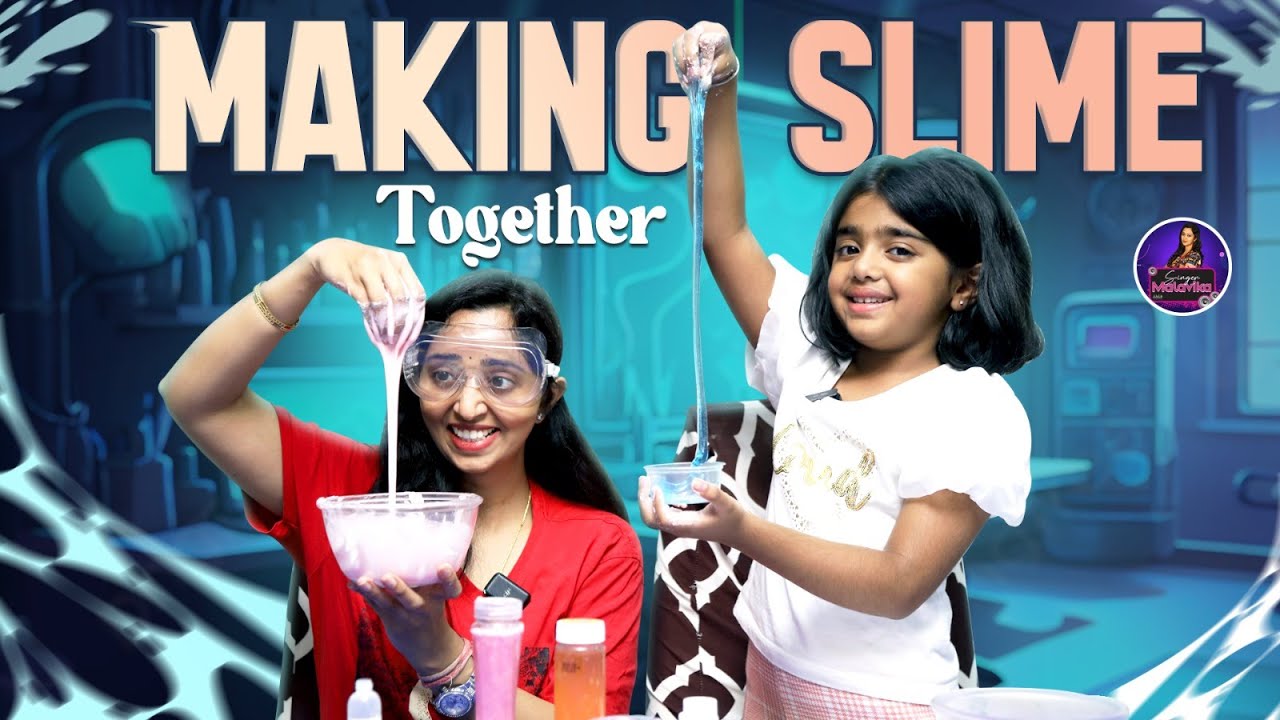 How To Make Slime | Slime Making DIY With My Daughter | Singer Malavika ...