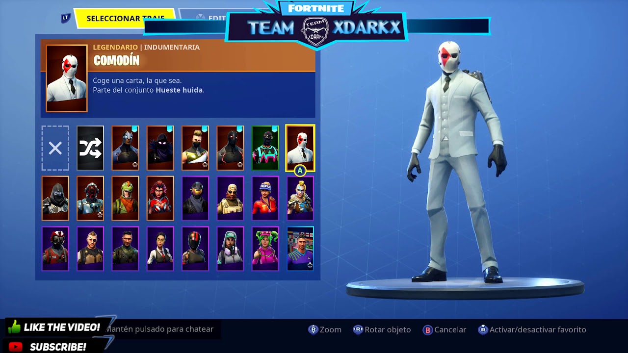 Fortnite ( comprando personaje Comodín) - YouTube