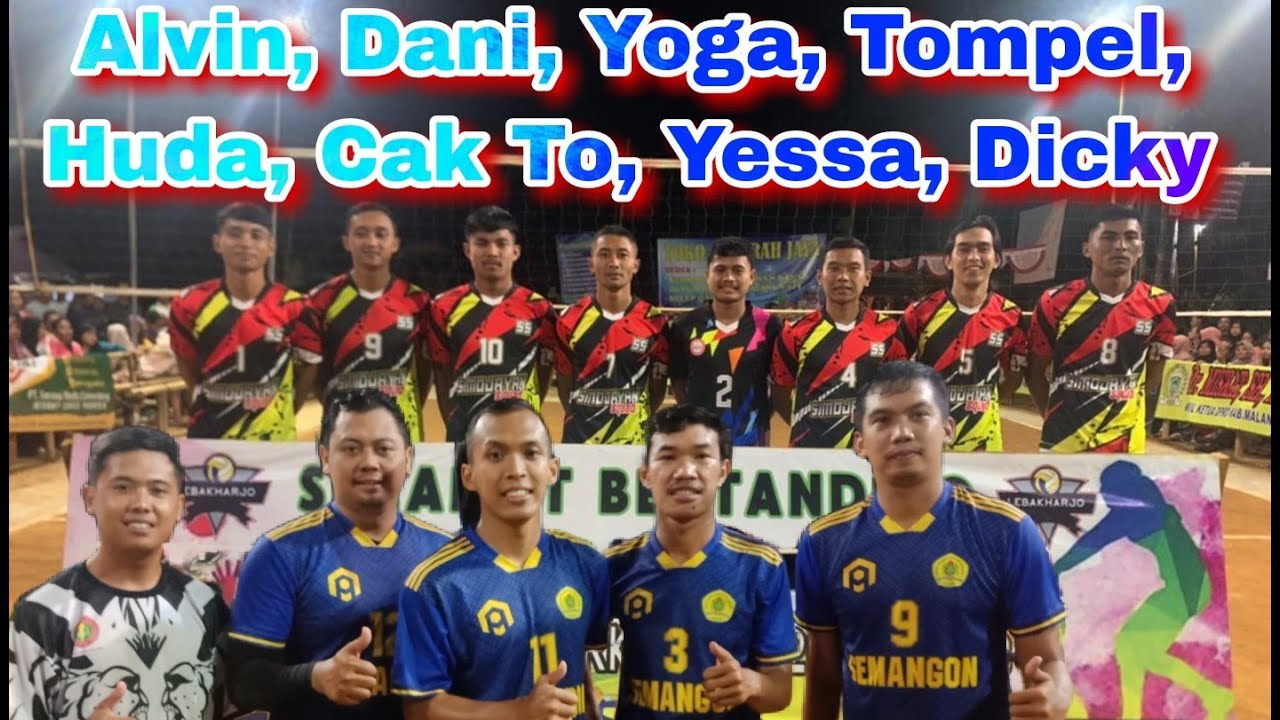 Zacky VS Smangon / Voli Alvin, Dani, Tompel, Yoga, Huda, Cak to, Dicky ...