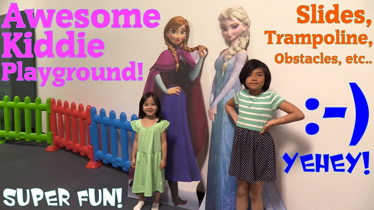 Kids' Indoor Playground Fun Playtime! Slides, Trampoline, etc ...