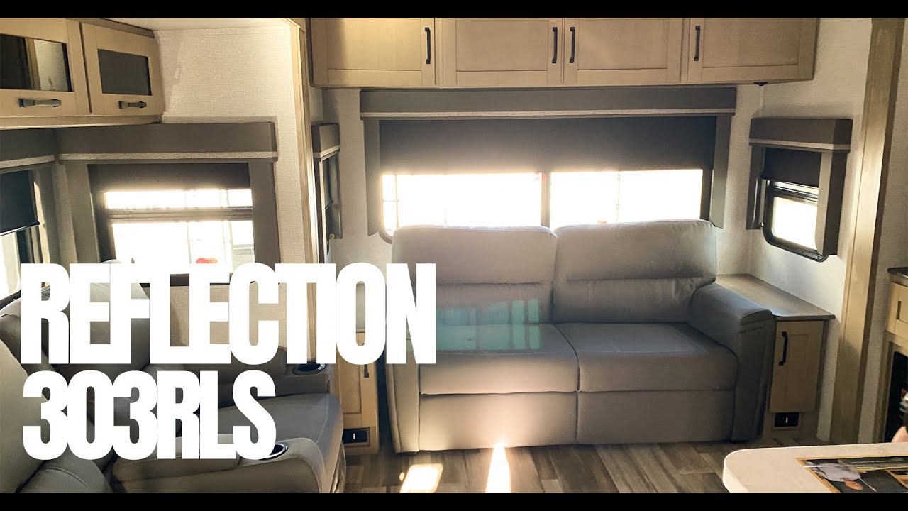 REFLECTION 303RLS - REAR LIVING TRAVEL TRAILER - YouTube