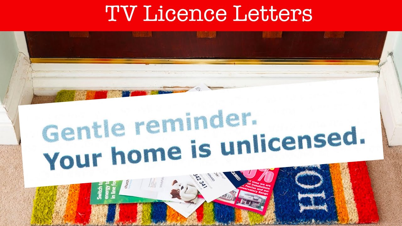 Gentle Reminder - TV Licence Letter - YouTube