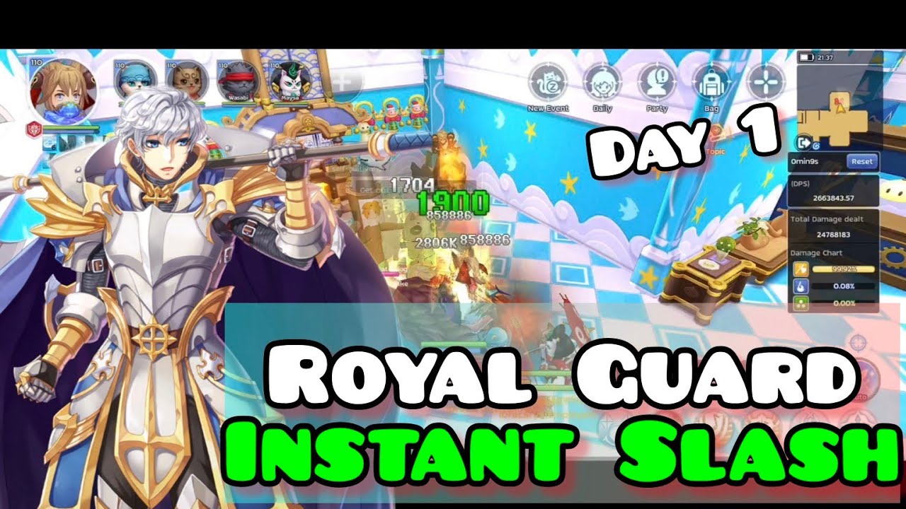 PROJECT ROYAL GUARD INSTANT SLASH BUILD DAY 1 | Ragnarok M: Classic ...