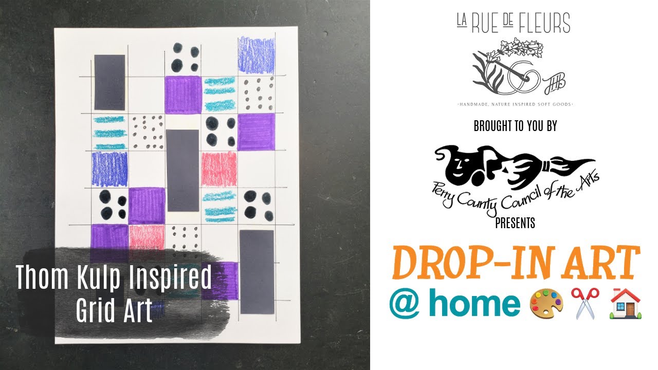 Artist Thom Kulp Inspired Grid Art - YouTube