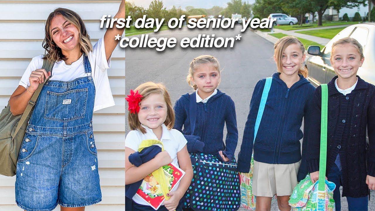 my first day of senior year (college edition) - YouTube