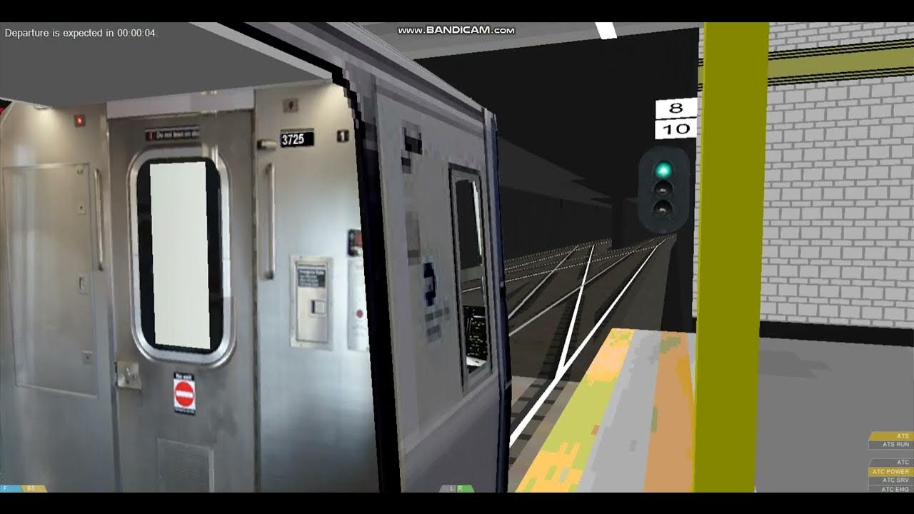 Openbve R179B/A V7 Alstom N Train Arriving & Departing at Time Square 42nd Street - YouTube