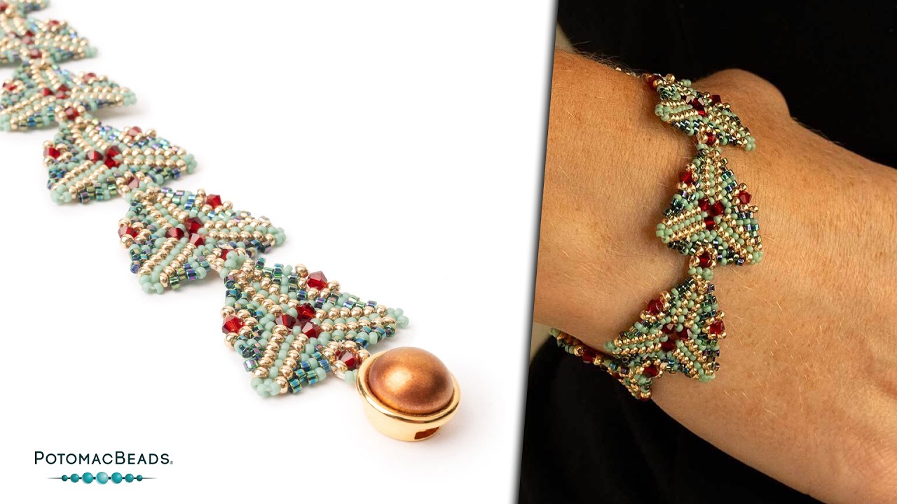 Trinity Gathering Bracelet - DIY Jewelry Making Tutorial by PotomacBeads - YouTube