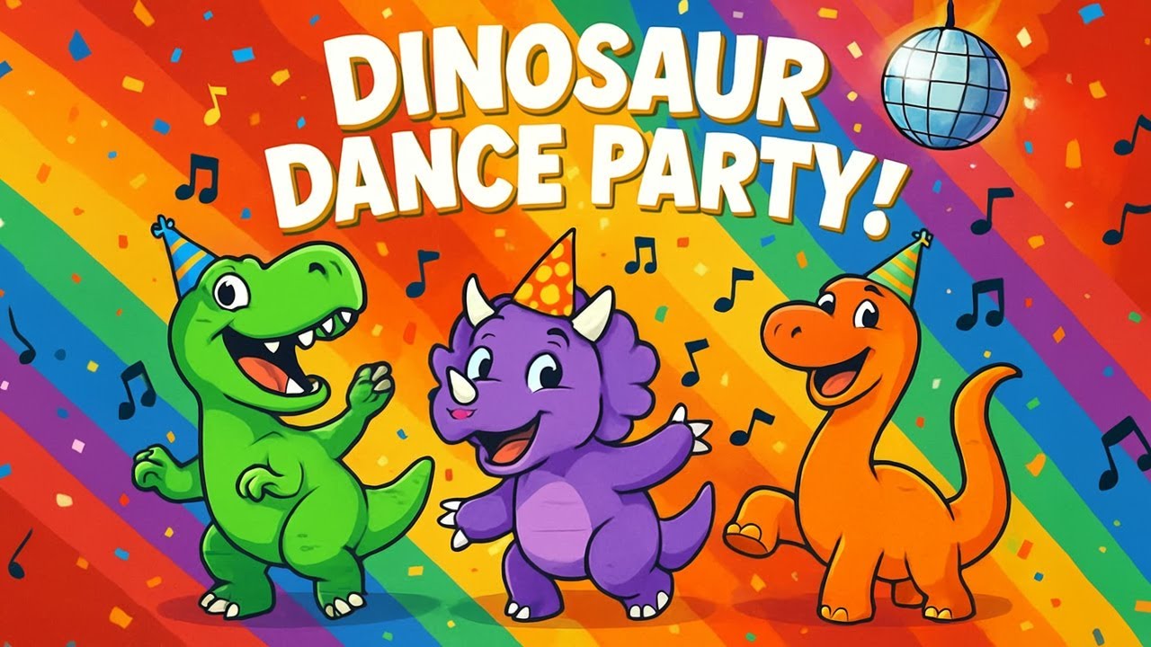🎉🦖 "Dinosaur Dance Party & Learning Fun!" 🦖🎉 - YouTube
