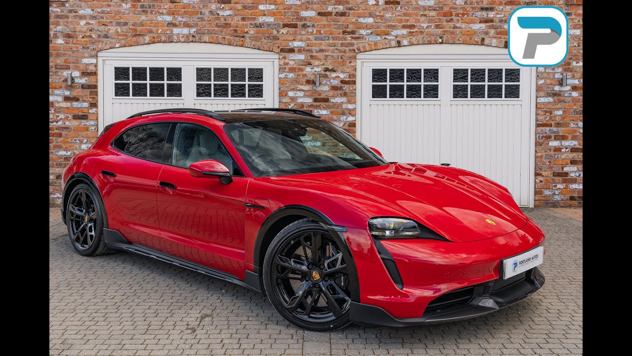 2022/72 PORSCHE TAYCAN TURBO S IN CARMINE RED METALLIC WITH EXCLUSIVE ...