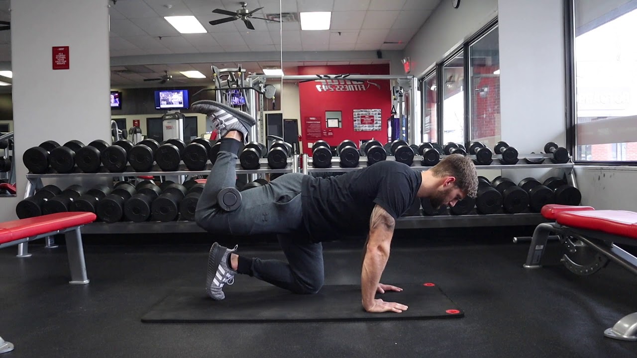 Weighted Glute Kickback - YouTube
