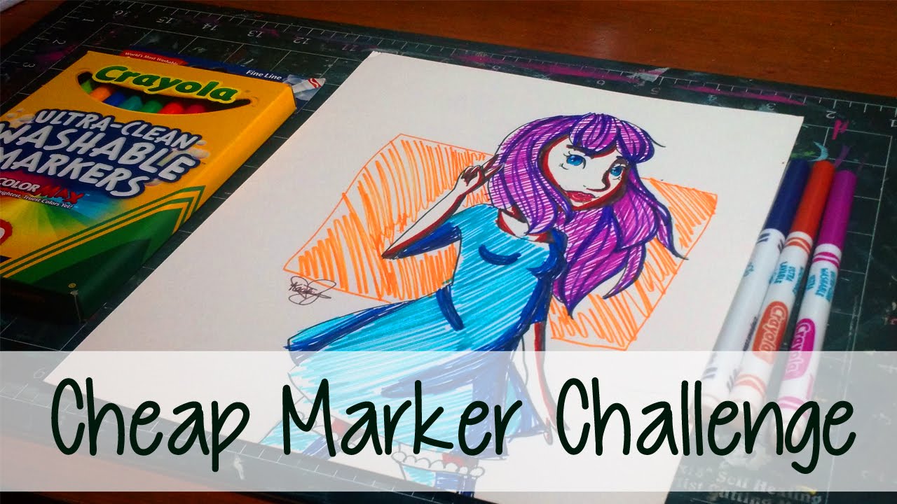 CHEAP MARKER CHALLENGE - YouTube