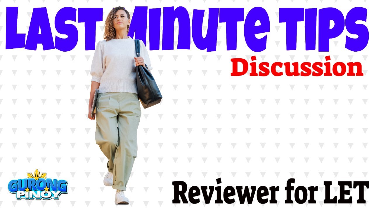 LAST MINUTE TIPS for LET SEPT 2023 - YouTube
