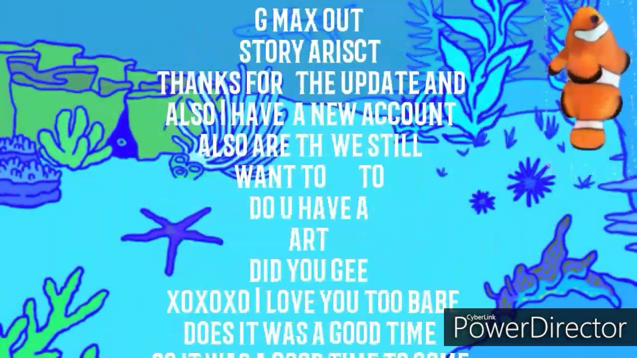 Finding Nemo credits SPEED Up - YouTube