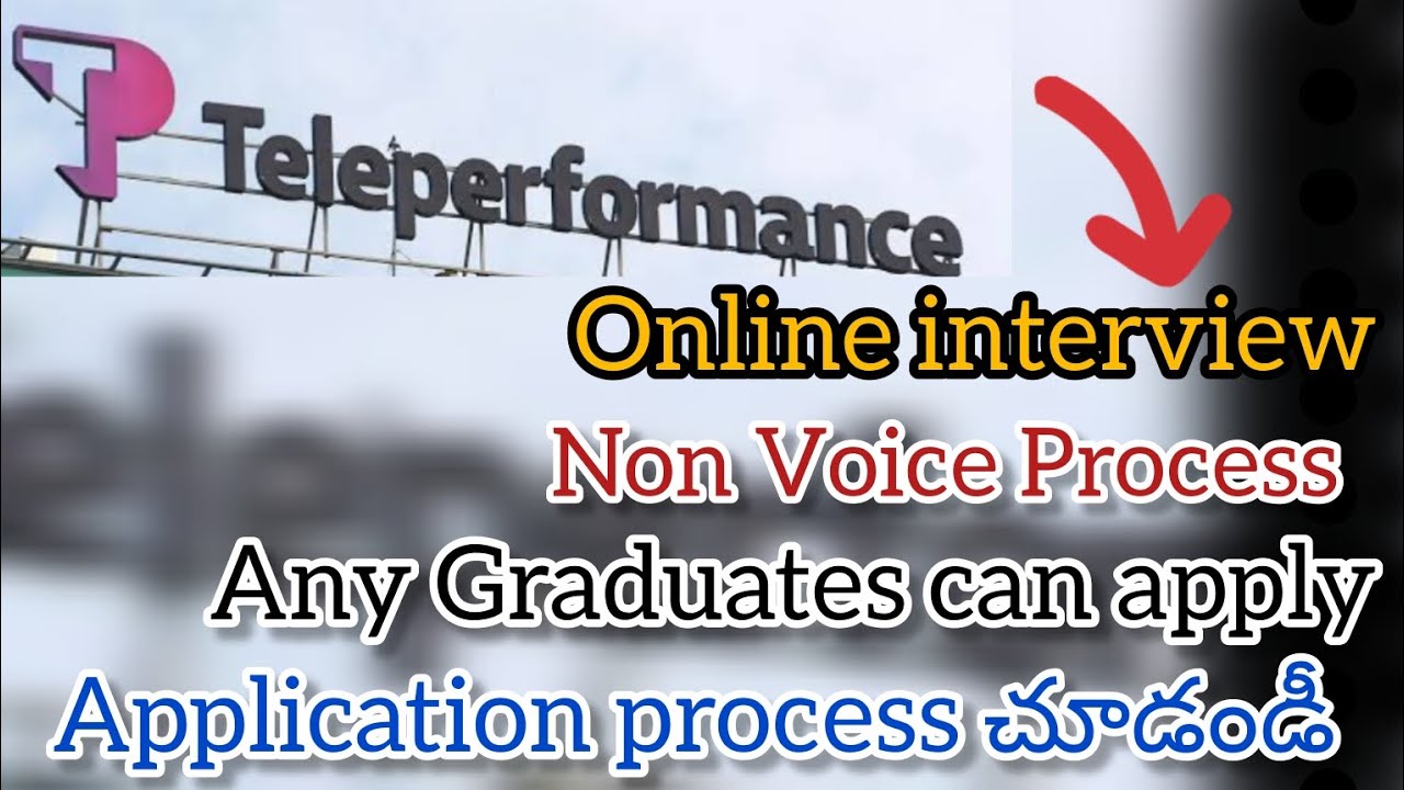 Teleperformance Recruitment 2024 l Latest Jobs in Hyderabad l Graduate ...