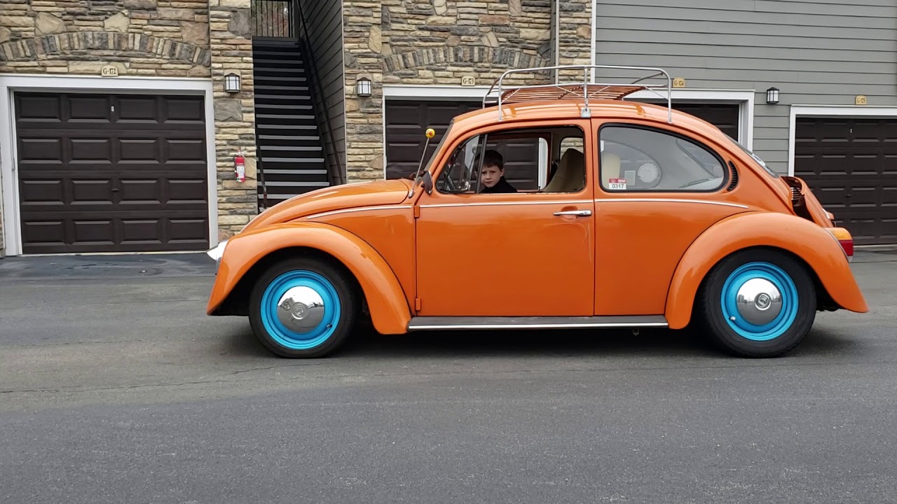 Air ride on '74 VW Beetle - YouTube