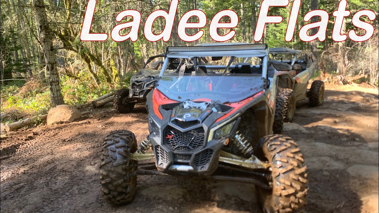 Ladee Flats OHV Trail Riding Side by Sides Can Am Maverick X3 - YouTube