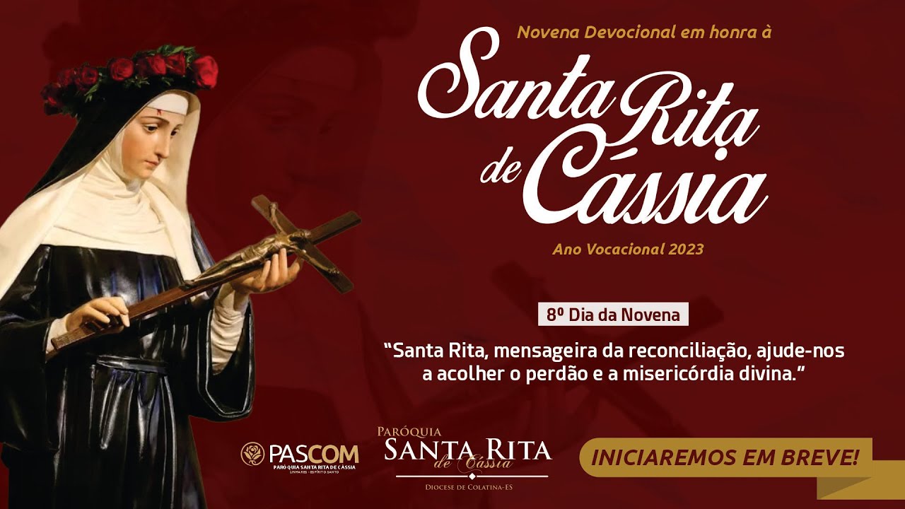 8° Dia da novena em honra a Santa Rita de Cássia - 20/05/2023 - YouTube