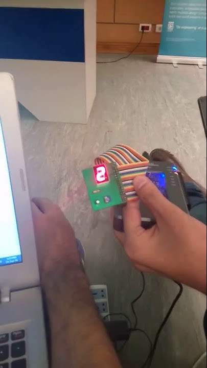 Adjusting 7 segment values in labview by using NI MyRio kit - YouTube