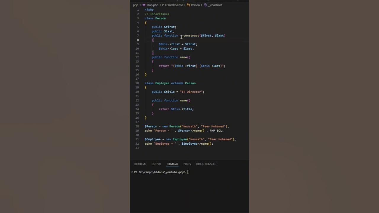 Master Php Inheritance Understanding Class Extends In Oop 🖥️ Php Oop