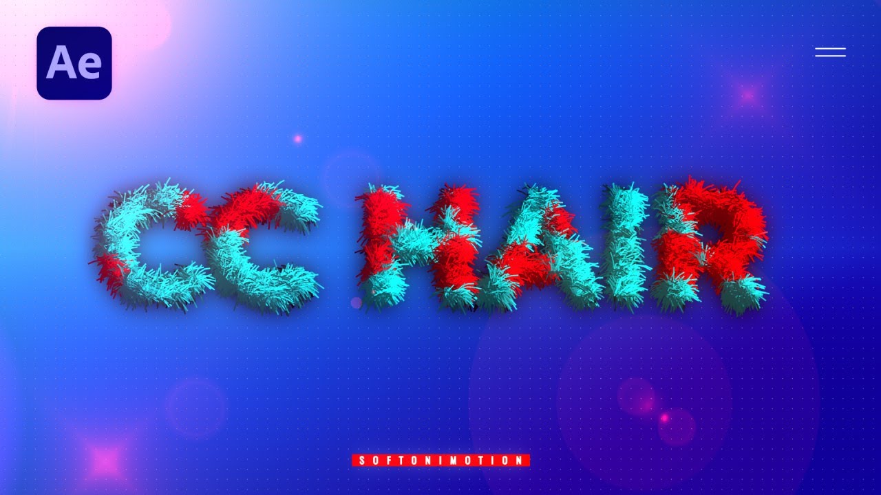 3D HAIR Text Animation - After Effects Tutorial - NO PLUGINS - YouTube
