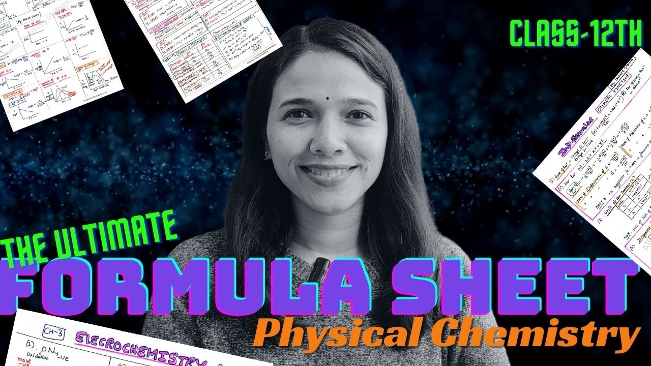 Formula sheets update| Physical chemistry class-12th. For Boards and ...
