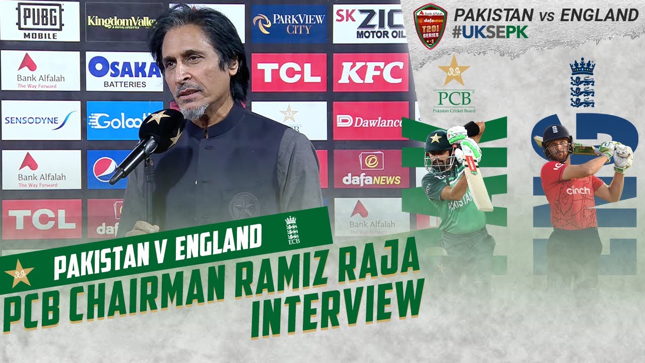 PCB Chairman Ramiz Raja Interview | Pakistan vs England | 7th T20I 2022 ...