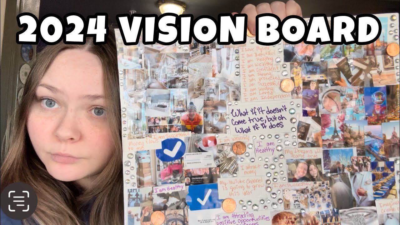 Making A Vision Board For 2024!! Ring? Moving out? Becoming a YouTuber ...