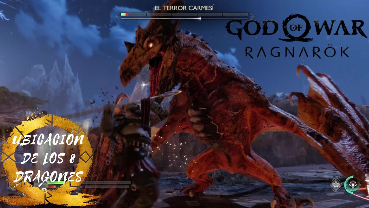 God of War: Ragnarök Ω | Ubicaciones de los 8 Dragones y su combate | Dificultad Dame God of War ...