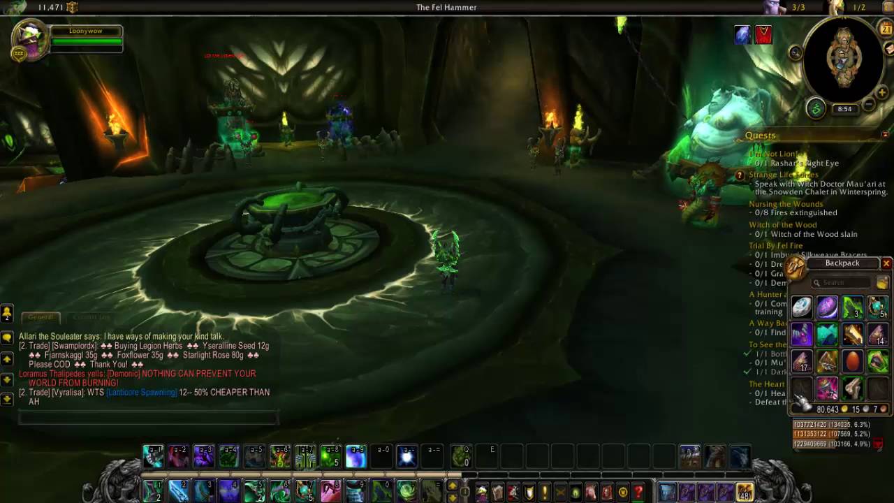 WoW Legion-First 3 Bosses in Emerald Nightmare as a DPS - YouTube