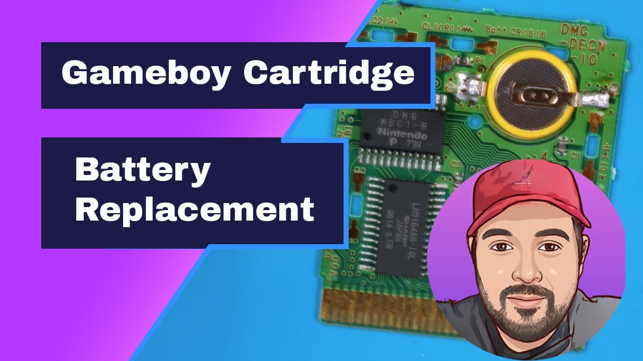 How to Replace Gameboy Game Save Battery - YouTube
