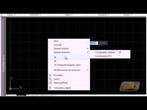 2.10-b El menú contextual (Curso Autocad 2011) - YouTube