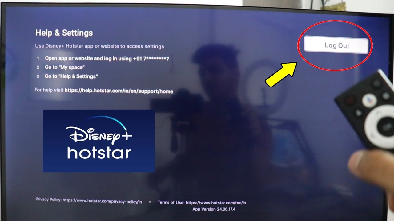 How to Logout/Sign out in Disney+ Hotstar on Smart Tv - YouTube