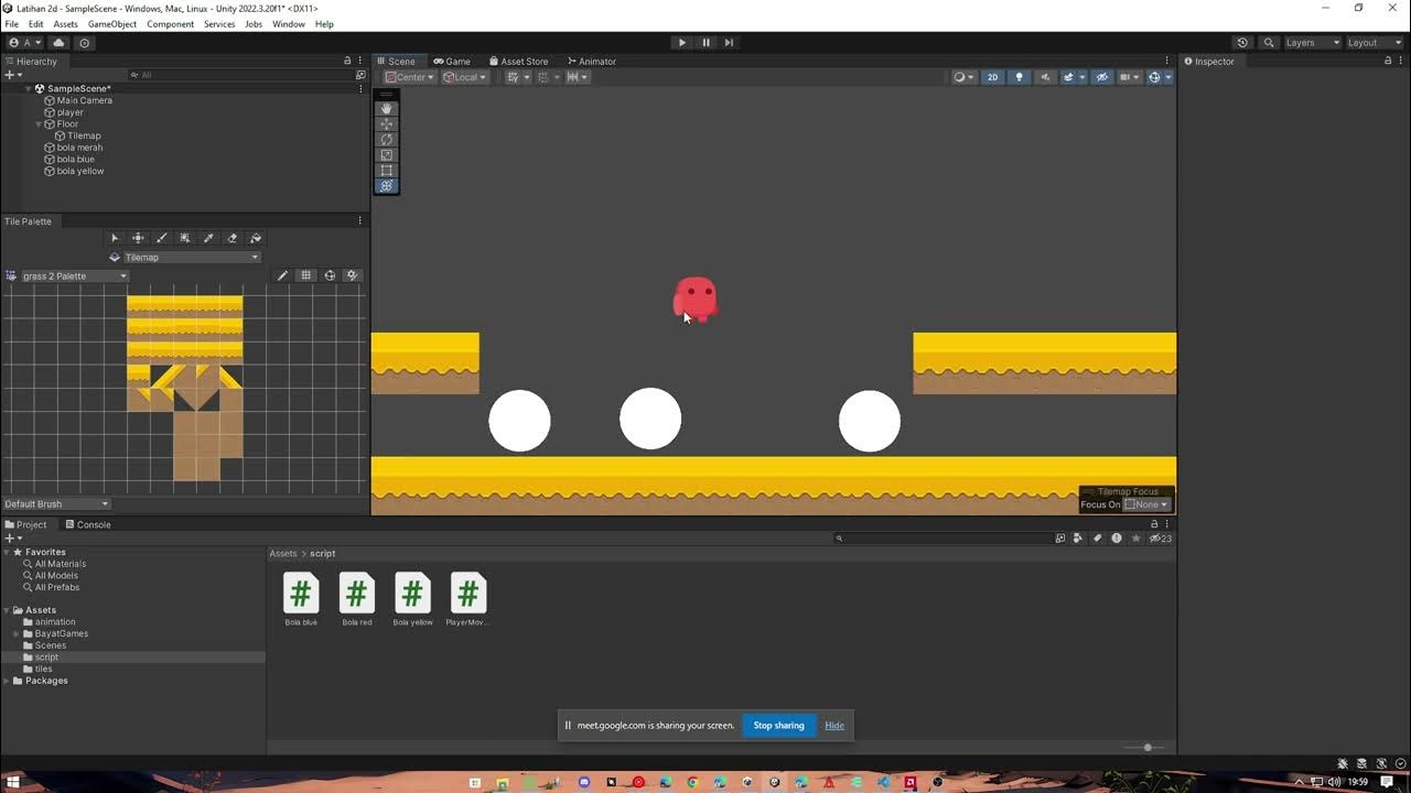 3.0 changes color when the player collides with another object - YouTube