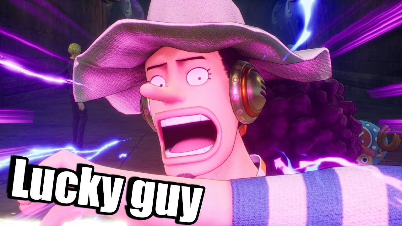 Usopp almost getting zapped to death - One Piece Odyssey - YouTube